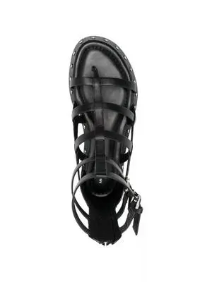 Michael Kors Noa Buckle-detail Studded Gladiator Sandals