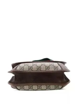 Gucci Neo Vintage Flap Messenger Gg Coated Canvas Small - Brown