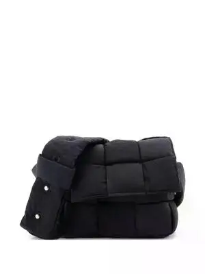 Bottega Veneta Cassette Maxi Intrecciato Nylon Extra Mini Crossbody Bag
