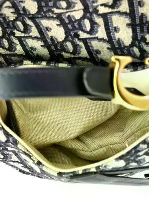 Dior Saddle Handbag Oblique Canvas Mini Shoulder Bag - Blue