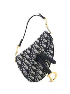 Dior Saddle Handbag Oblique Canvas Mini Shoulder Bag - Blue