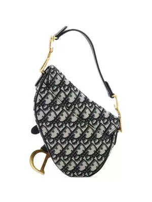 Dior Saddle Handbag Oblique Canvas Mini Shoulder Bag - Blue