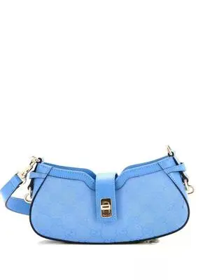Gucci Gg Canvas Mini Shoulder Bag - Blue