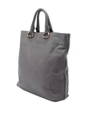 Prada Soft Calf Open Convertible Tote Satchel