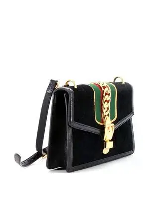 Gucci Sylvie Small Velvet Shoulder Bag