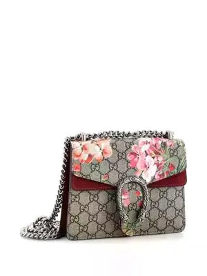 Gucci Dionysus Blooms Print Gg Coated Canvas Mini Shoulder Bag - Red