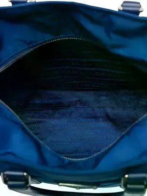 Prada Vitello Trimmed Tessuto Satchel