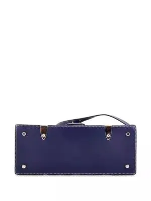 Goyard Saigon Top Handle Bag Coated Canvas Pm Satchel - Blue