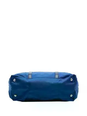 Prada Vitello Trimmed Tessuto Satchel