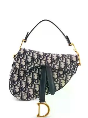 Dior Saddle Handbag Oblique Canvas Mini Shoulder Bag - Blue