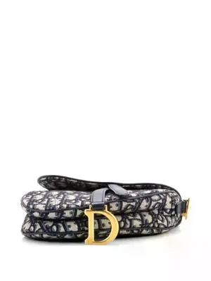 Dior Saddle Handbag Oblique Canvas Mini Shoulder Bag - Blue