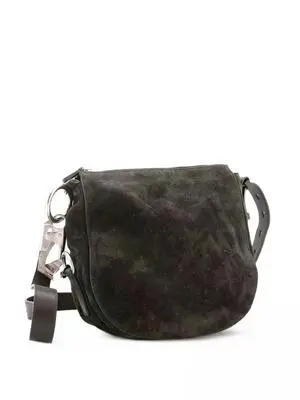 Burberry Knight Suede Small Shoulder Bag - Green