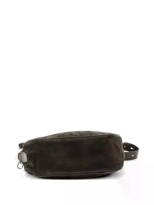 Burberry Knight Suede Small Shoulder Bag - Green