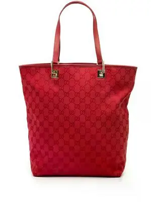 Gucci Gg Canvas Tote Bag - Red