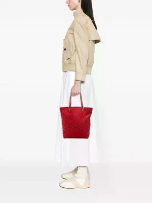 Gucci Gg Canvas Tote Bag - Red