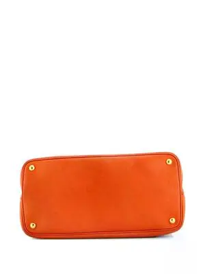 Prada Cuir Double Saffiano Leather Medium Tote Bag - Orange
