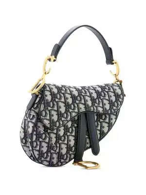 Dior Saddle Handbag Oblique Canvas Mini Shoulder Bag