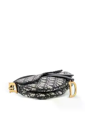 Dior Saddle Handbag Oblique Canvas Medium Shoulder Bag - Blue