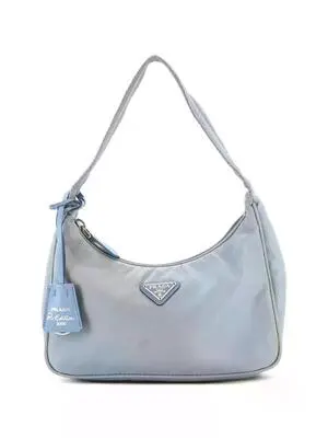 Prada Re-edition 2000 Tessuto Mini Hobo Bag - Blue