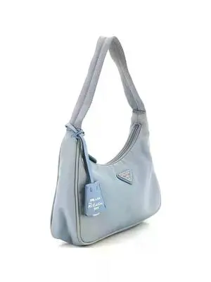Prada Re-edition 2000 Tessuto Mini Hobo Bag - Blue