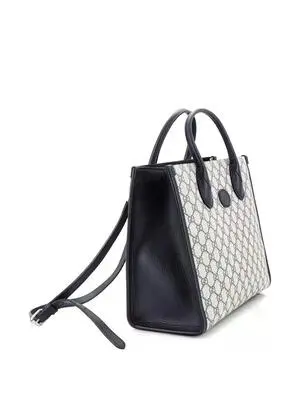 Gucci Structured Top Handle Gg Coated Canvas Small Tote