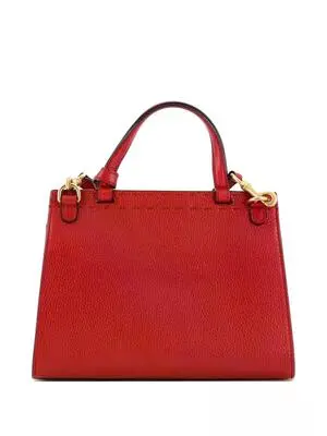 Gucci Gg Marmont Leather Top Handle Mini Satchel - Red