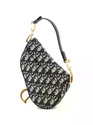 Dior Saddle Handbag Oblique Canvas Mini Shoulder Bag - Blue
