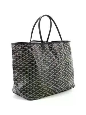Goyard Saint Louis Coated Canvas Gm Tote Bag - Black