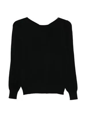 TWINSET Long Sleeve Top With Cut Out Detail