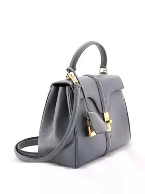 Celine 16 Small Satchel Top Handle Bag - Grey