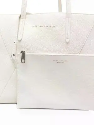 Brunello Cucinelli Grained Tote Bag - Neutrals