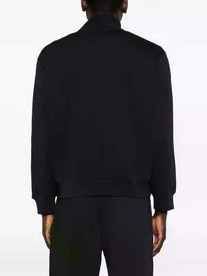 Emporio Armani Sweatshirt With Zip Detail - Black