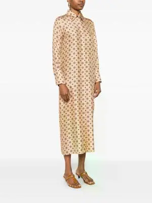 Alberto Biani Printed Shirt Dress