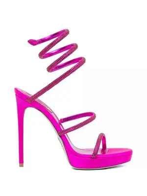 Rene Caovilla 120mm Embellished Sandals - Pink