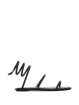 Rene Caovilla Cleo Embellished Sandals - Black