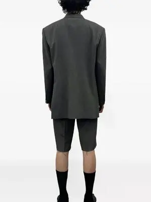 TONYWACK Tailored Shorts With Frayed Hem