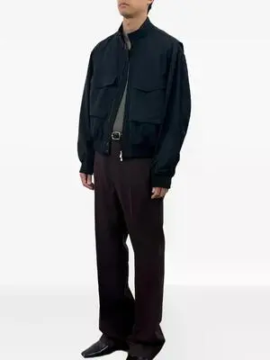 TONYWACK Patch-pocket Bomber Jacket - Black