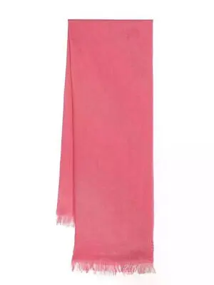 Fabiana Filippi Frayed Linen-silk Scarf - Pink