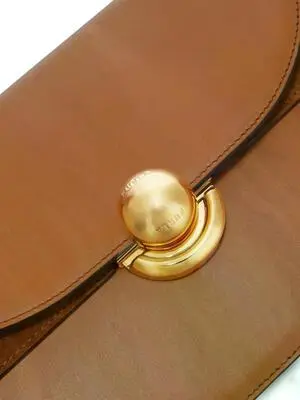 Furla Sfera Leather Shoulder Bag - Brown
