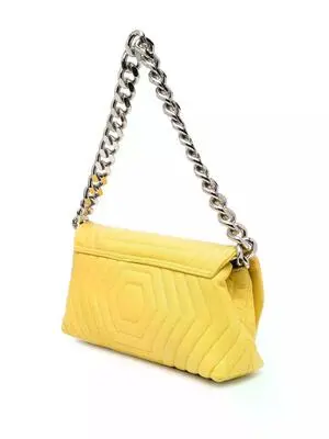 Philipp Plein Hexagon Logo-plaque Quilted Shoulder Bag