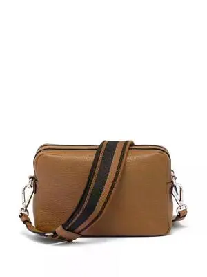 Prada Triangle-logo Plaque Crossbody Bag - Brown