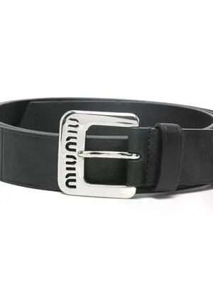 Miu Miu Logo-engraved Buckle Belt