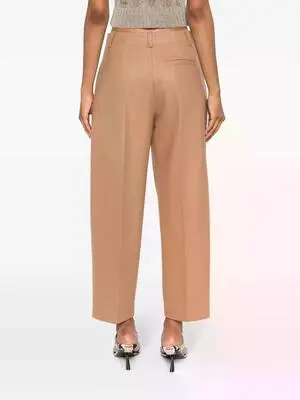 Erika Cavallini Pressed-crease Gabardine Trousers