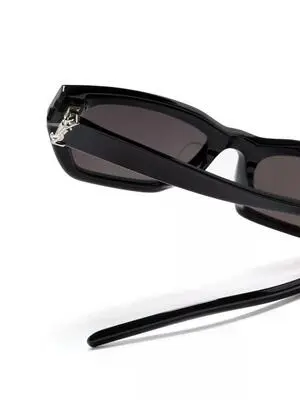 Saint Laurent Logo-plaque Cat-eye Frame Sunglasses