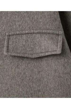 Mango Wool Blend Jacket - Medium Brown