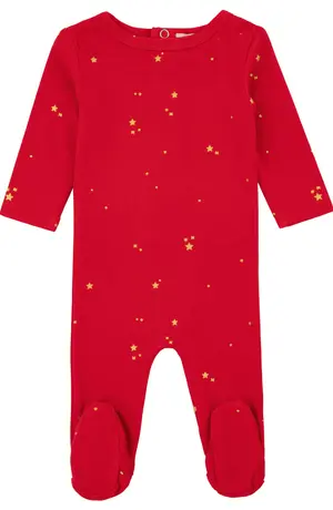 NOGGIWEAR Star Print Footie - Red