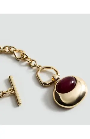 Mango Link Chain Pendant Necklace