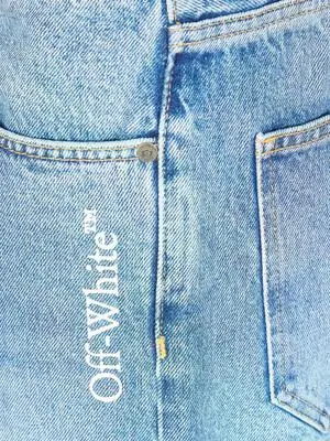 Off-White Half Arrow Motif Straight Leg Jeans