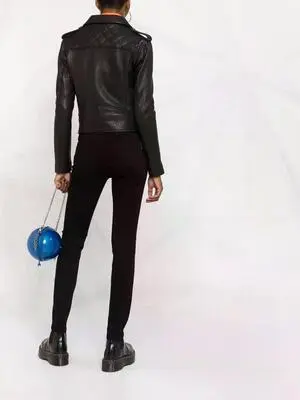 Philipp Plein Leather Biker Jacket