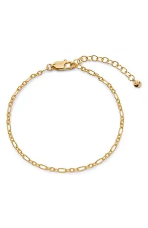 Monica Vinader Textured Chain Link Bracelet